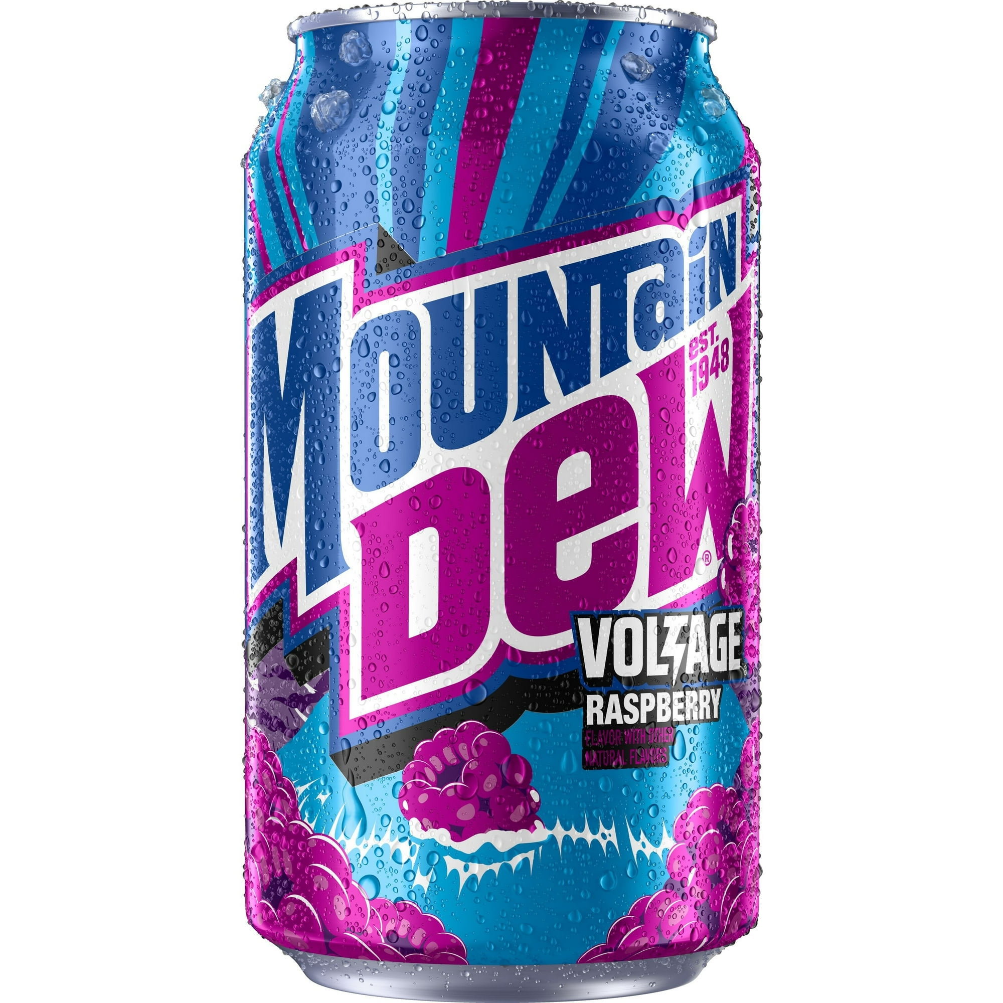 Mountain Dew Voltage Raspberry Citrus Flavor and Ginseng Soda, 12 fl oz ...