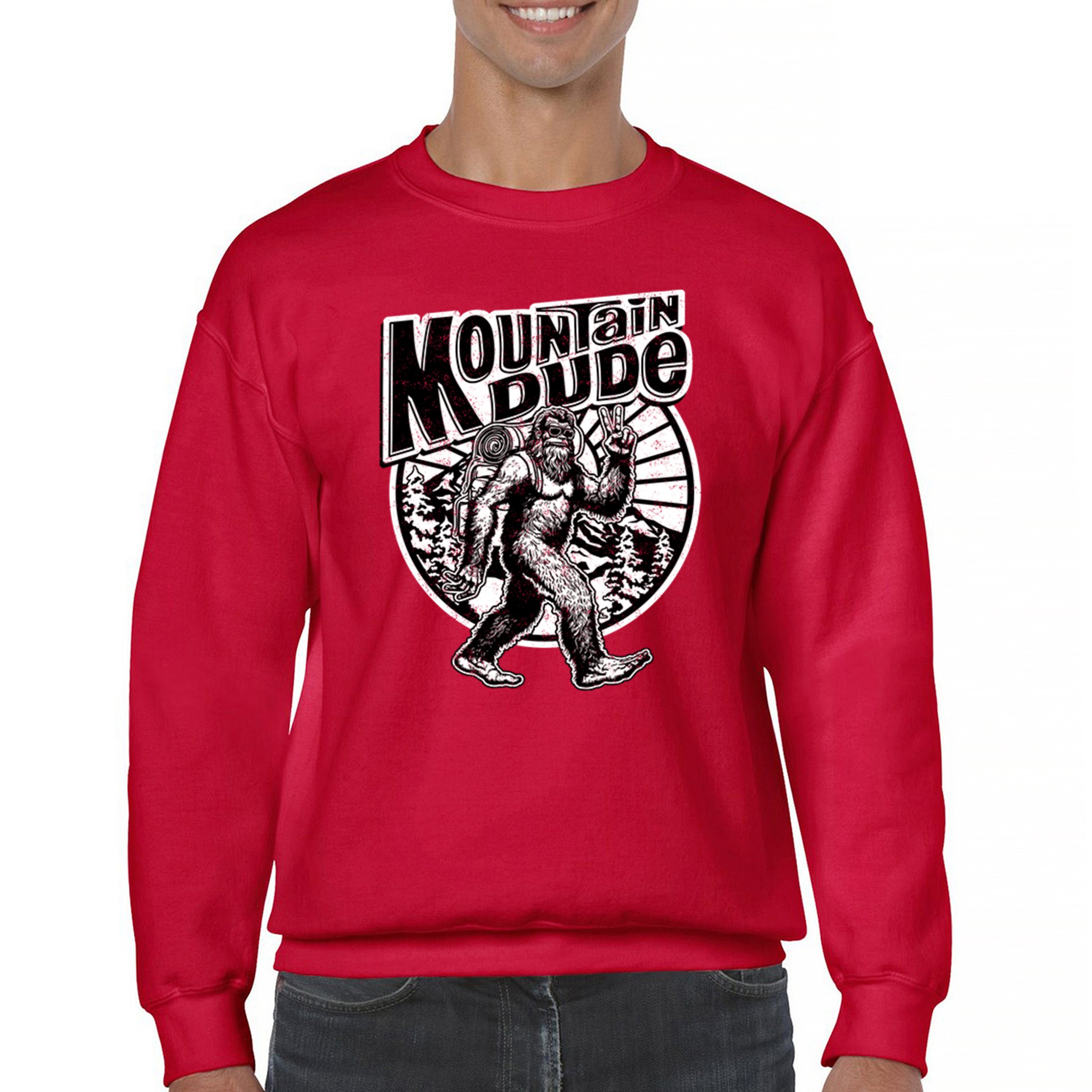 Mountain Dude Bigfoot Sweatshirt Funny Vintage Classic Sasquatch ...