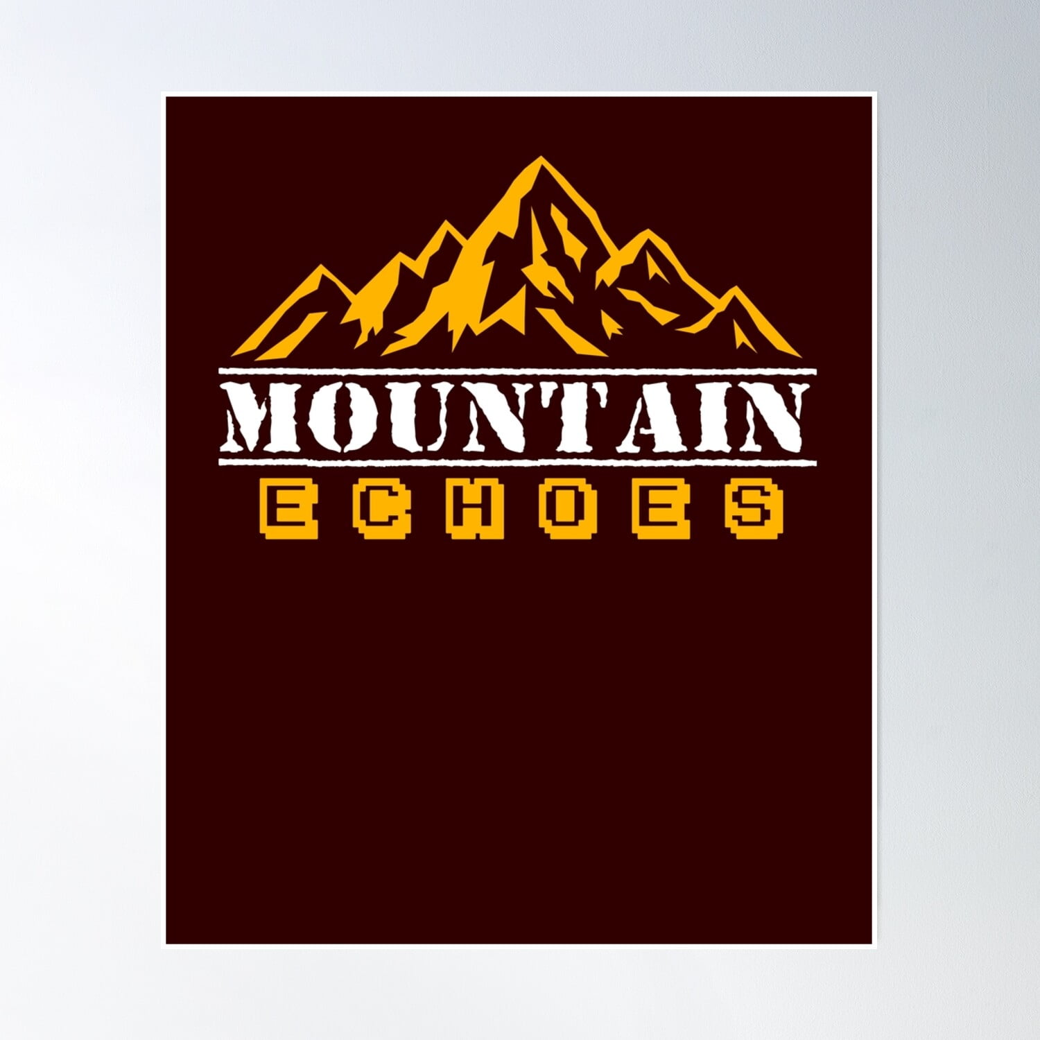 Mountain Echoes Poster Wall Art, Modern Wall Decor, 16x24 UNFRAMED - Walmart.com