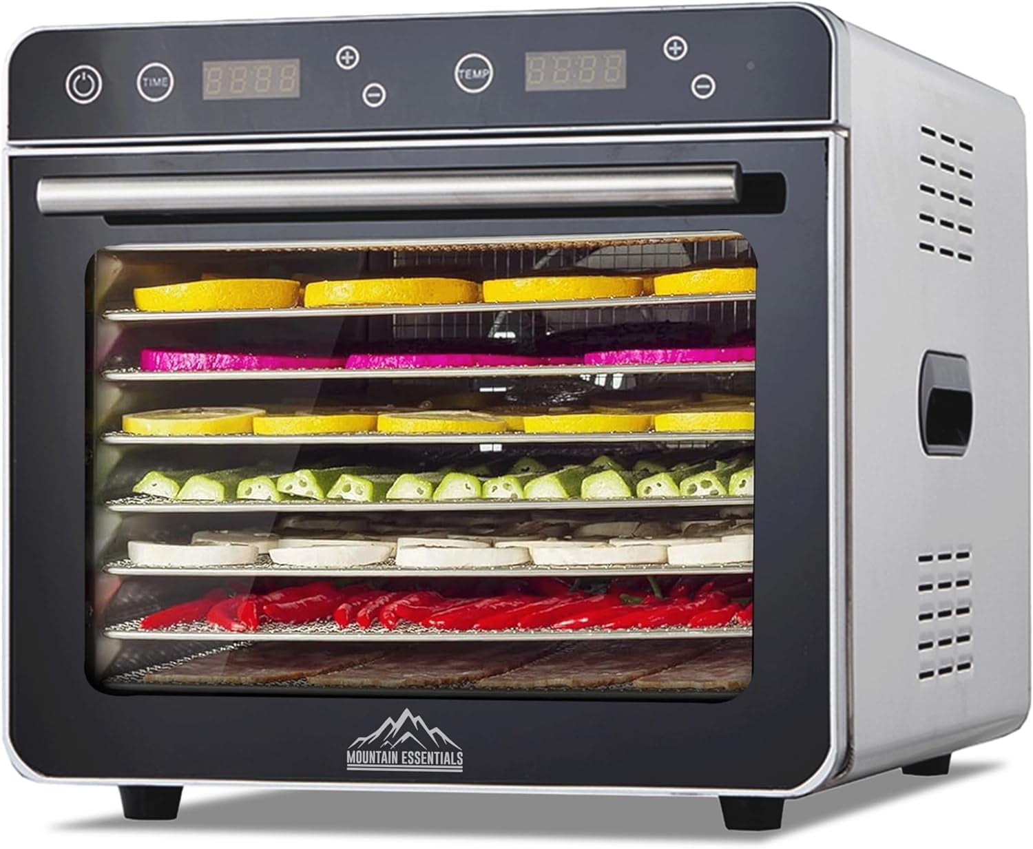 Mountain Essentials 8 Trays Food Dehydrator Machine 700W for Herbs ...