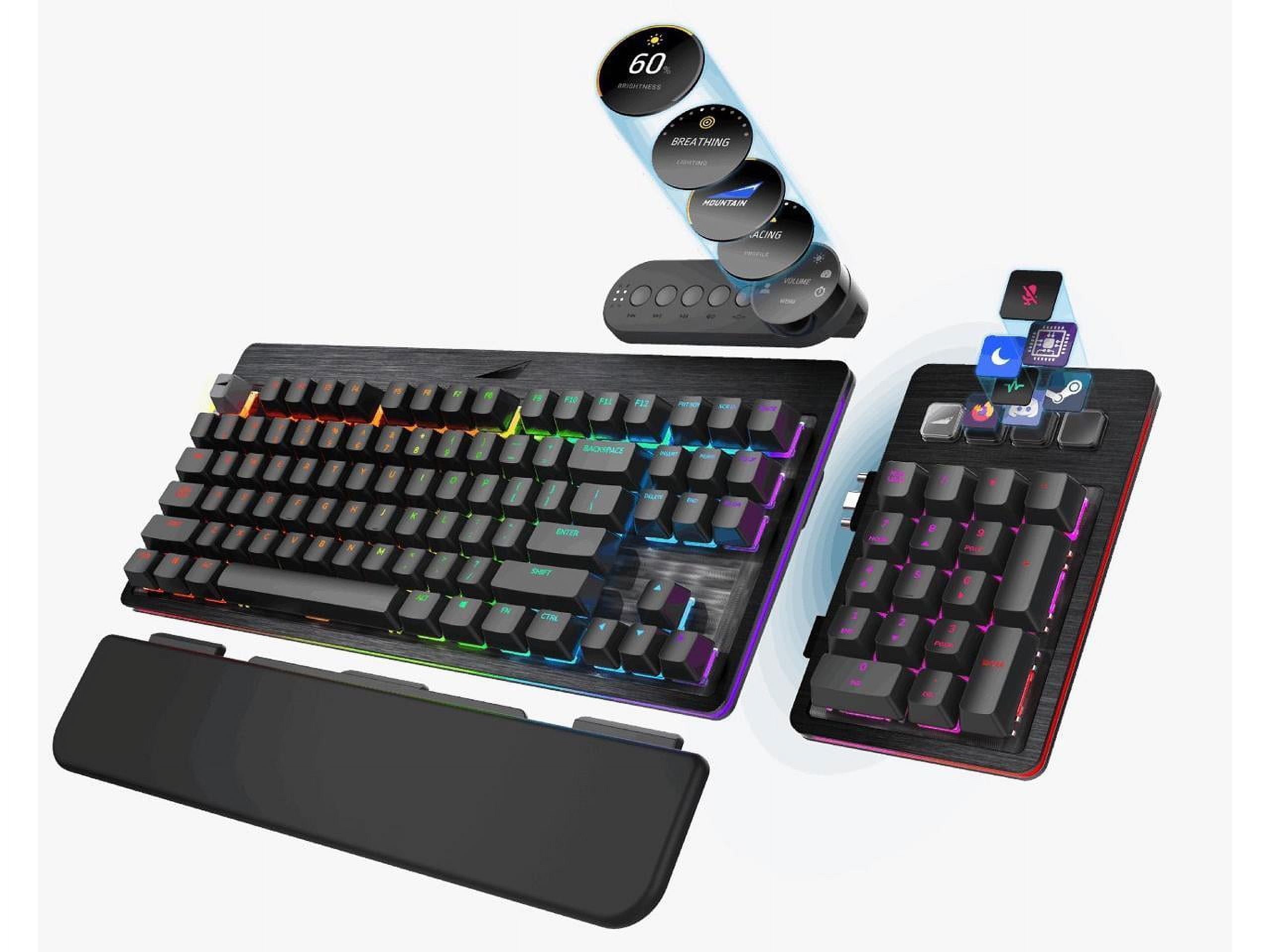 Wired Mountain Everest Max RGB Mechanical Gaming Keyboard - Modular ...