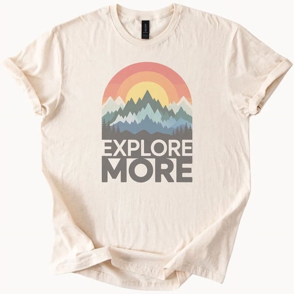 Mountain Explore Tee Adventure Graphic Shirt - Walmart.com