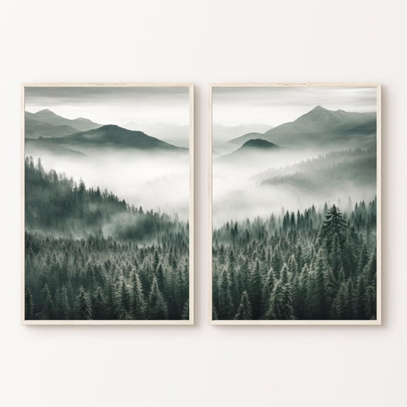 Mountain Forest Foggy Landscape Misty Nature Mountain Photography Room ...