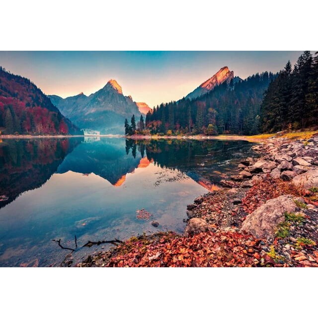 Mountain Forest Lake Photography Backdrop Banff National Park Canadian ...