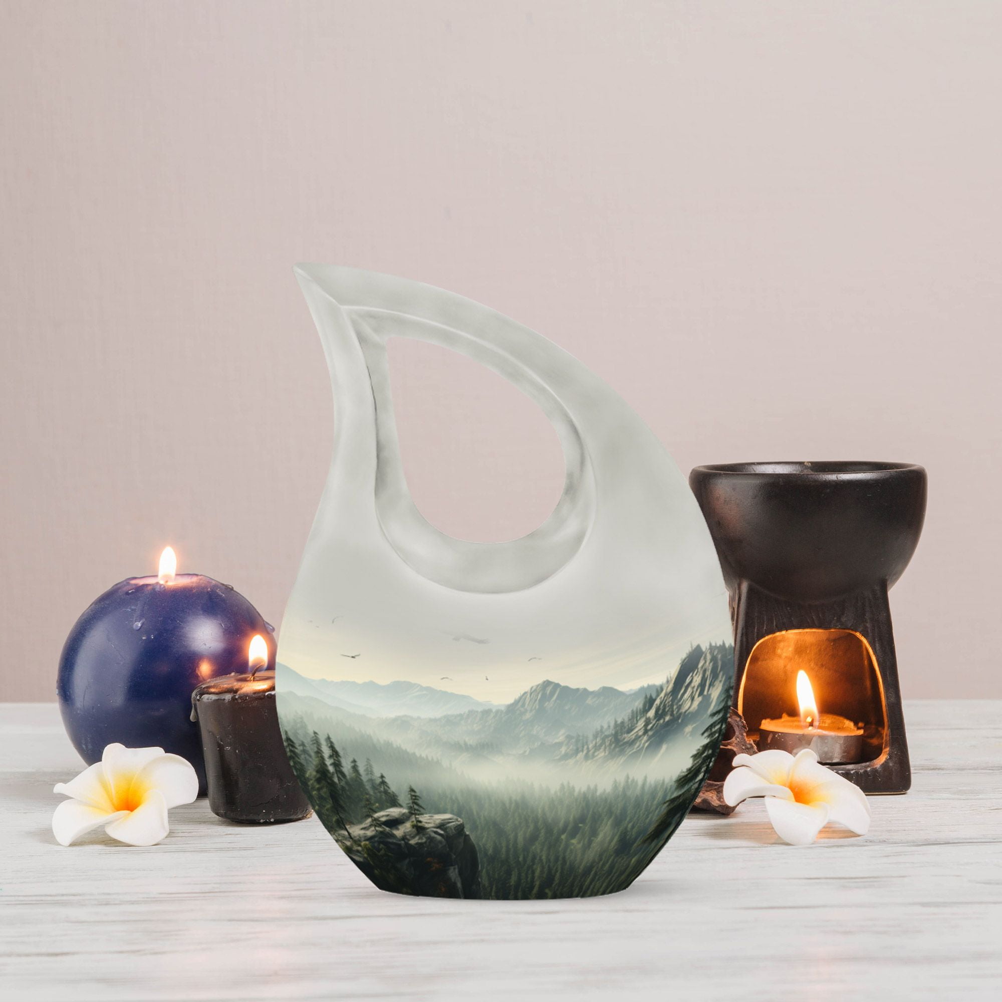 Mountain & Forest Urn - Mini Keepsake Urns For Human Ashes - Urns For ...