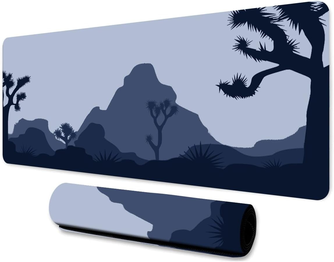 Mountain Game Mouse Pad 31.5x11.8 Inches Night Cartoon Wilderness ...