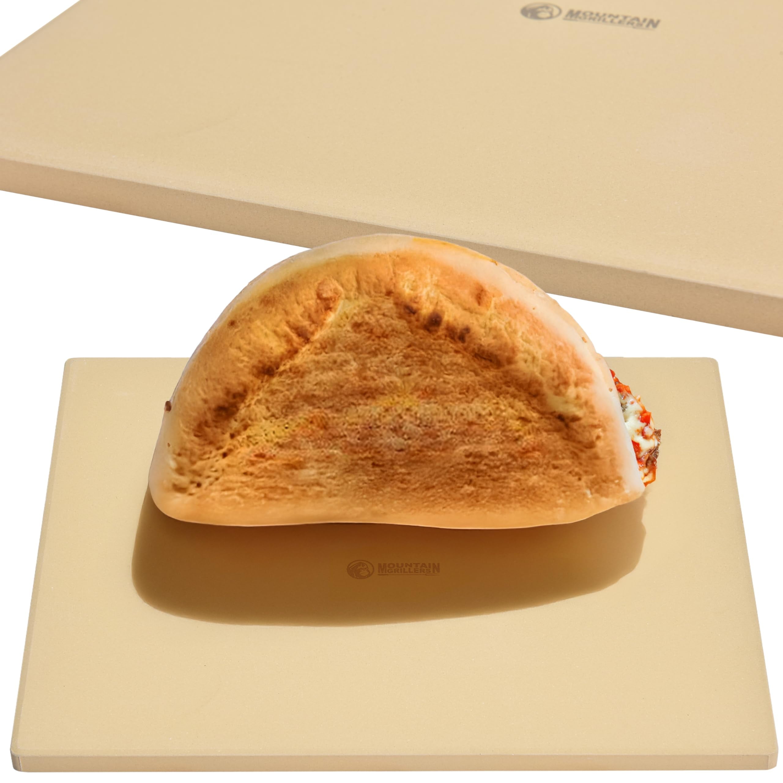 Mountain Grillers Pizza Stone for Oven and Grill BBQ - 12x16-Inch Multi ...