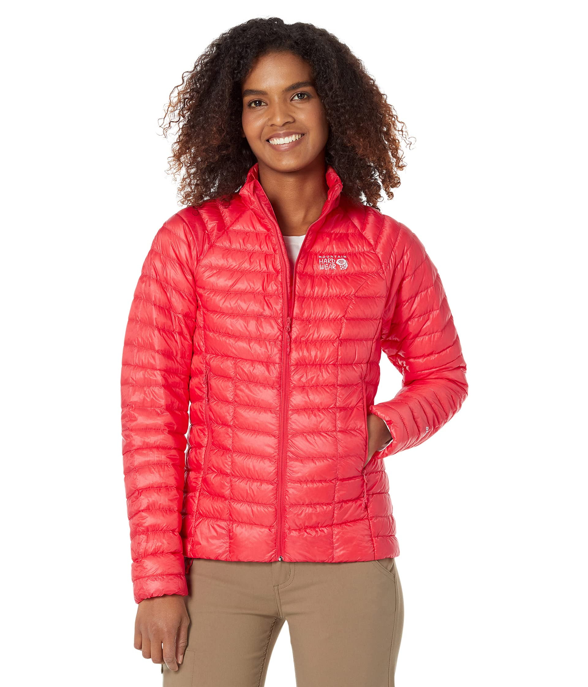 Mountain Hardwear Ghost Whisperer/F2 Jacket (Womens, Solar Pink, XS ...