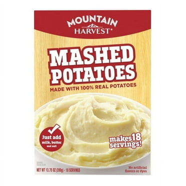 Great Value Instant Mashed Potatoes 26.7 oz Box with Real Potatoes ...
