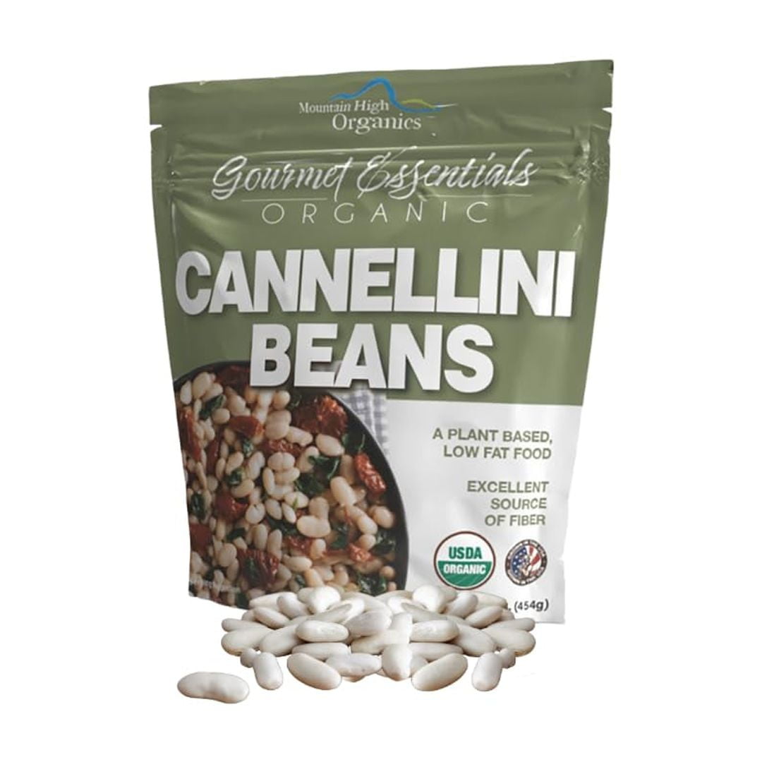 Mountain High Organics, SCH4 Certified Organic Cannellini Beans, 1lb Bag - Walmart.com
