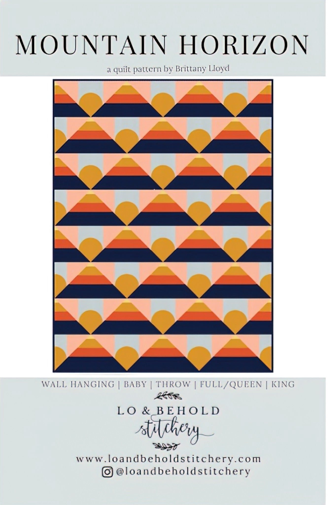 Mountain Horizon Quilt Pattern by Lo & Behold Stitchery - Walmart.com