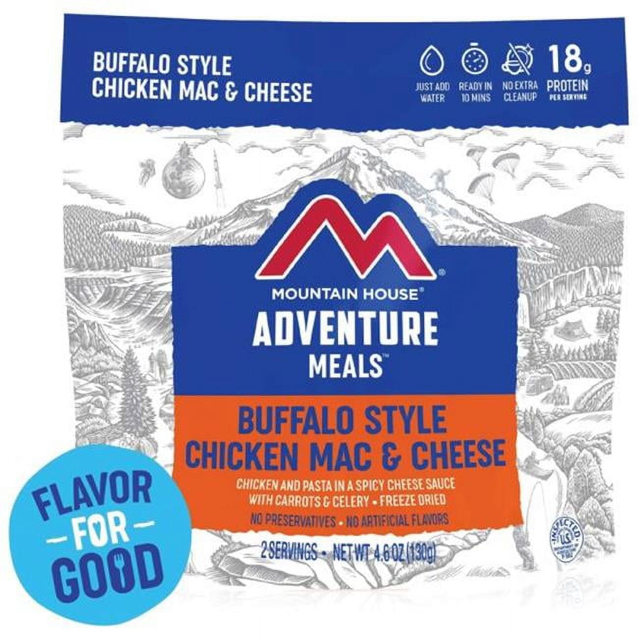 Mountain House Buffalo Style Chicken Mac and Cheese, Freeze-Dried Meal ...
