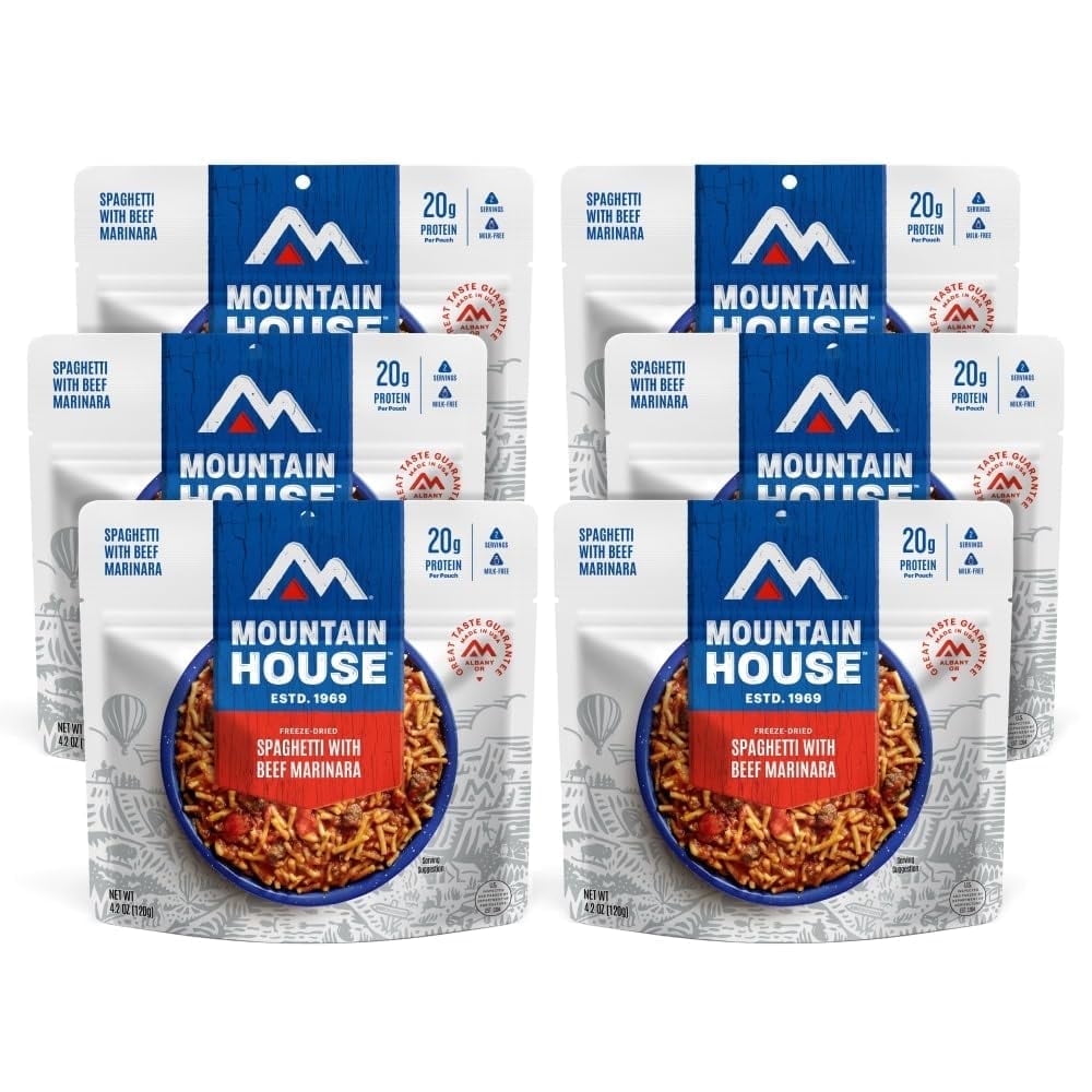 Mountain House Spaghetti with Beef Marinara 6 Pack - Walmart.com