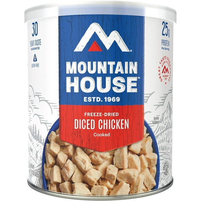 Mountain House Cooked Diced Chicken | Freeze Dried Survival & Emergency ...