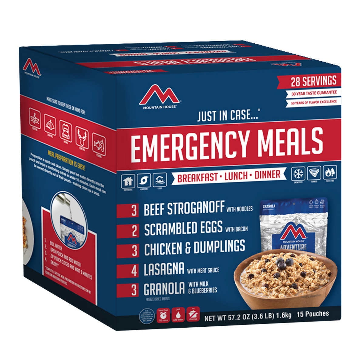 Mountain House Emergency Meal Kit 15-Pouch Assortment - Walmart.com