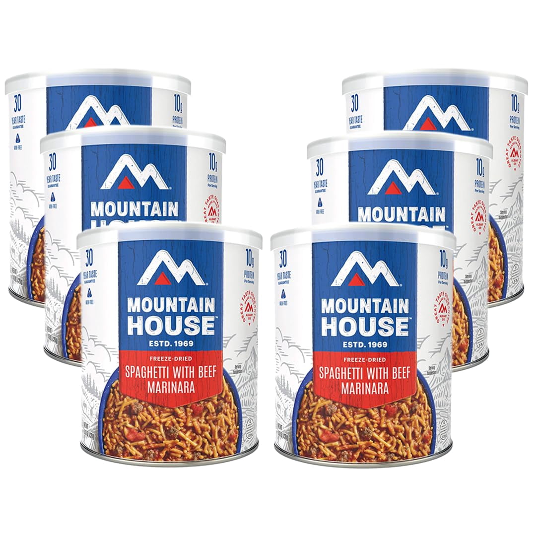 Mountain House #10 Can Spaghetti with Meat Sauce, 6 Pack Emergency ...