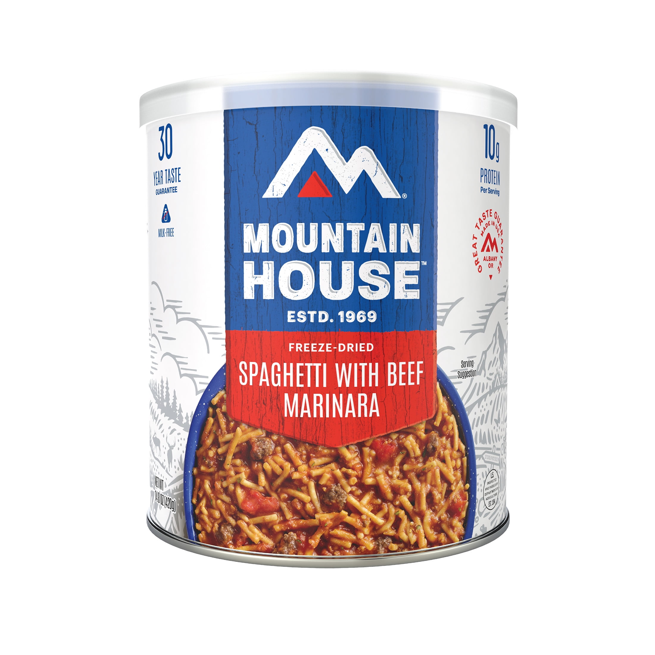 Mountain House Freeze-Dried Spaghetti with Beef Marinara #10 Can ...