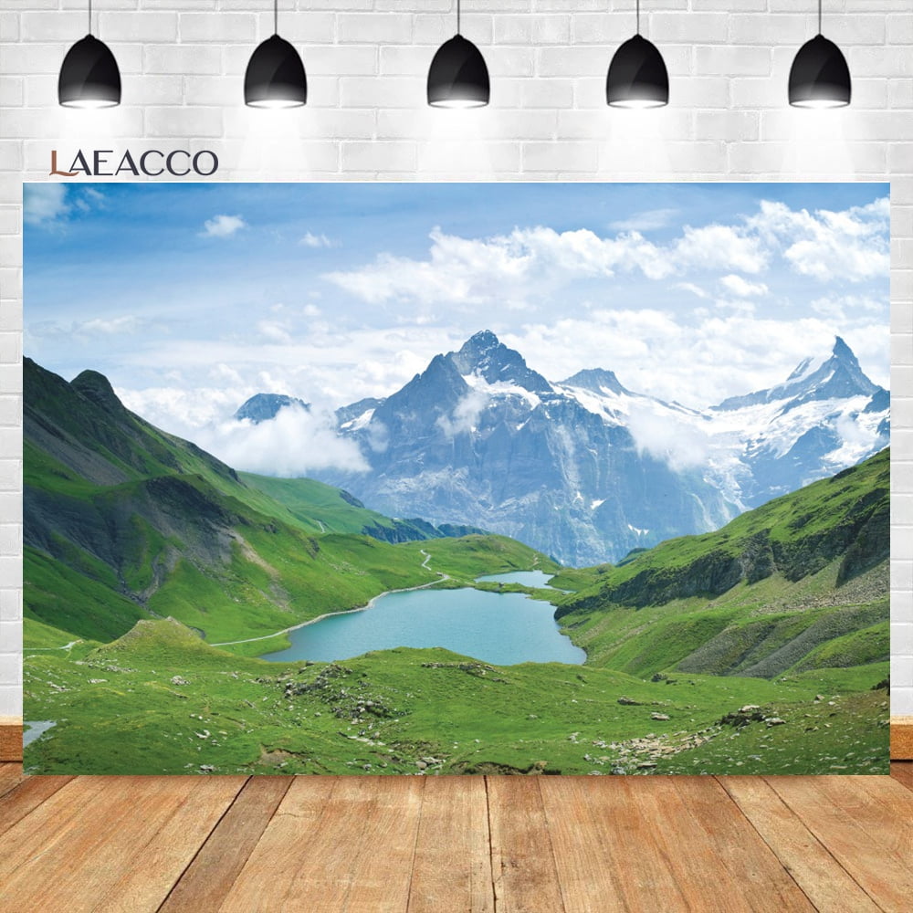 Mountain Lake Backdrop Banff National Park Scenery Forest Nature ...