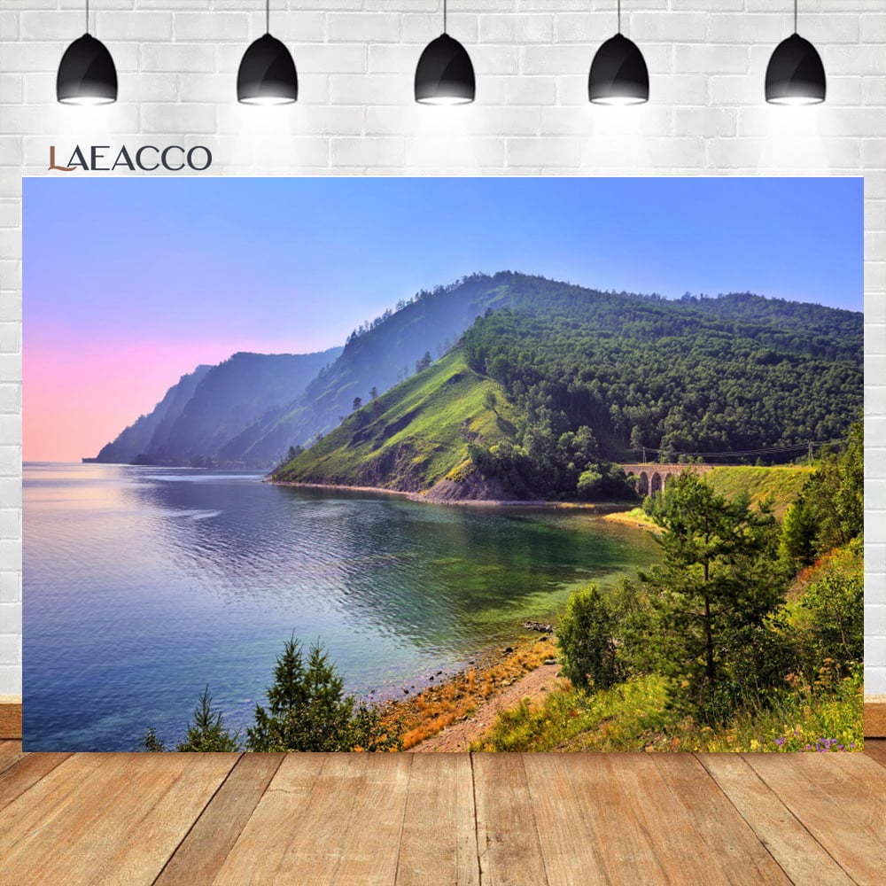 Mountain Lake Backdrop Banff National Park Scenery Forest Nature ...