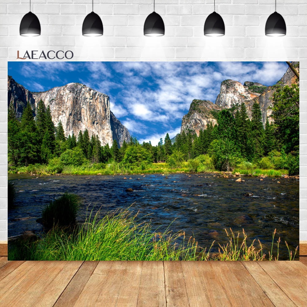 Mountain Lake Backdrop Banff National Park Scenery Forest Nature ...
