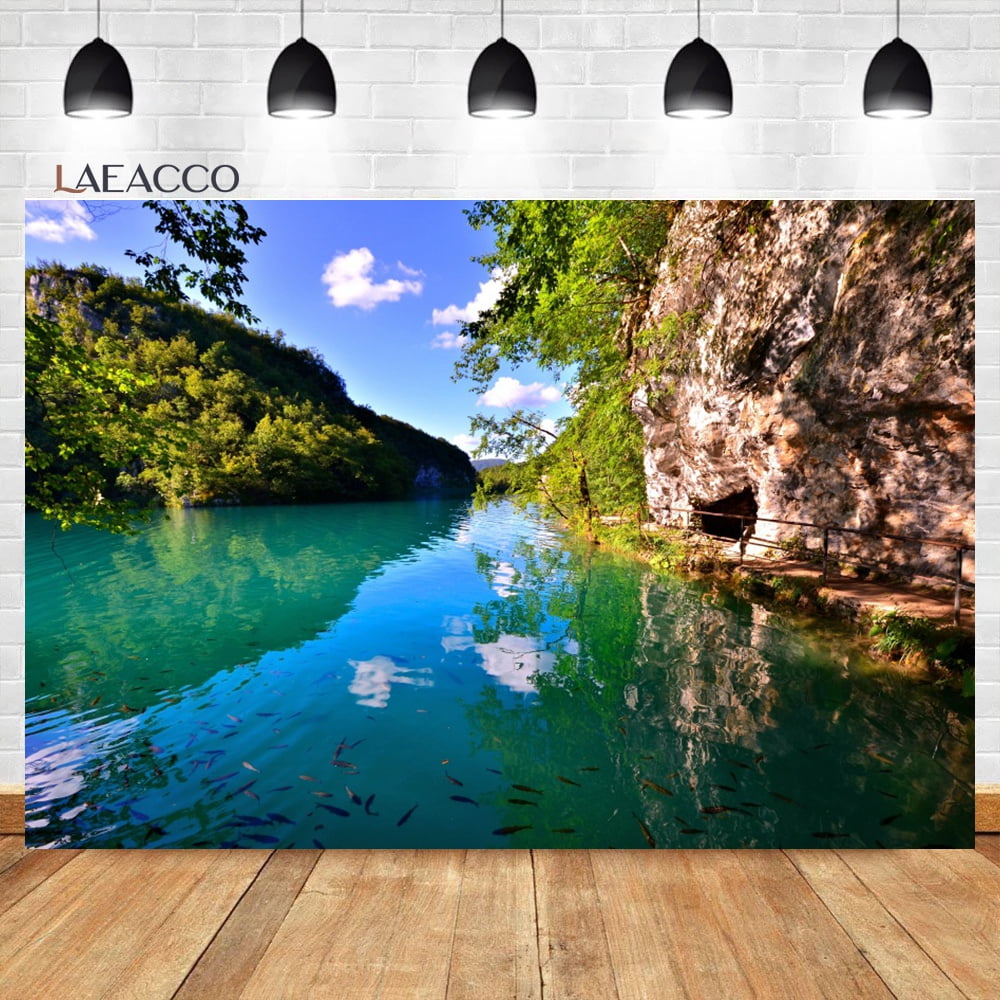 Mountain Lake Backdrop Banff National Park Scenery Forest Nature ...