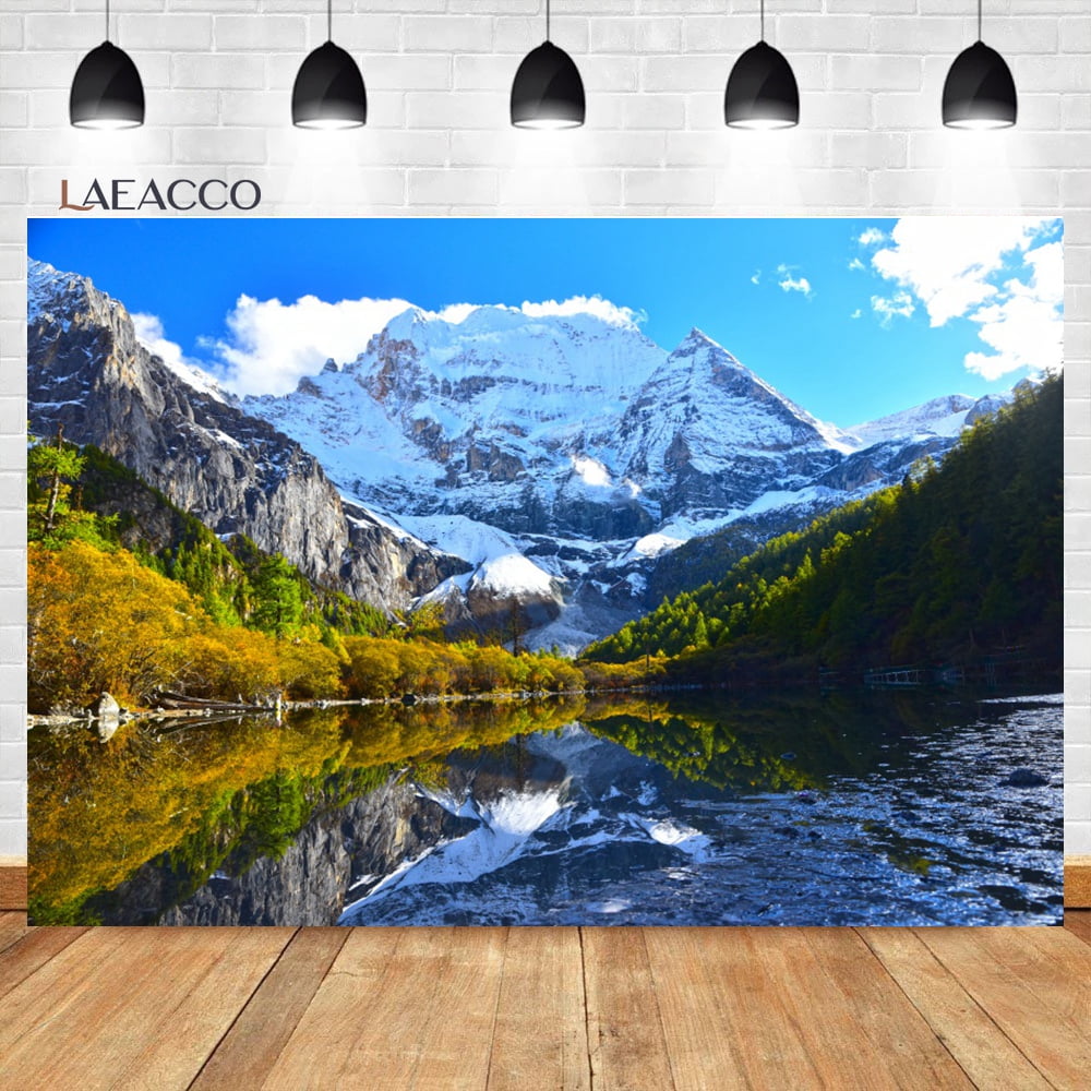 Mountain Lake Backdrop Banff National Park Scenery Forest Nature ...