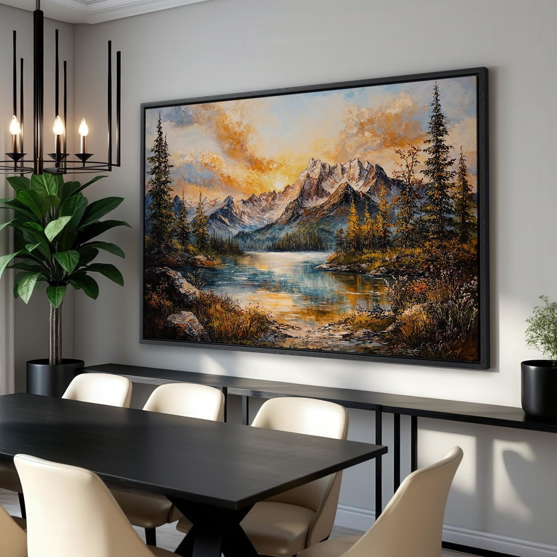 Mountain Lake - Poster, Wilderness Wall Art, Scenic Nature, Landscape ...
