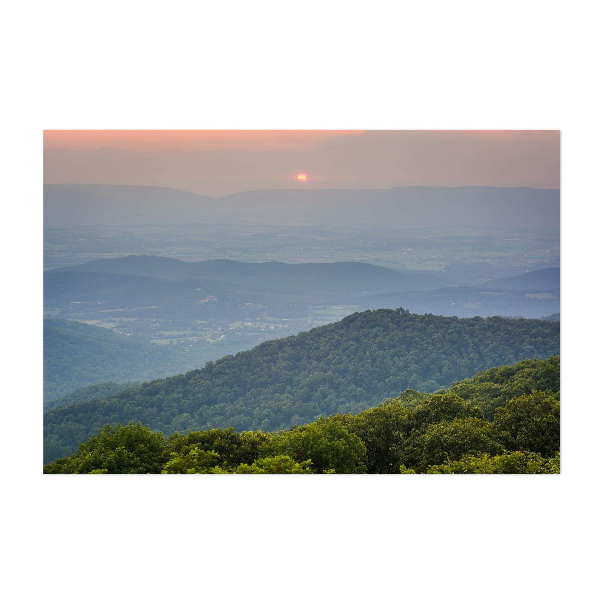 Mountain Layers No.3 - Virginia Photography Unframed Wall Art Print 30 ...