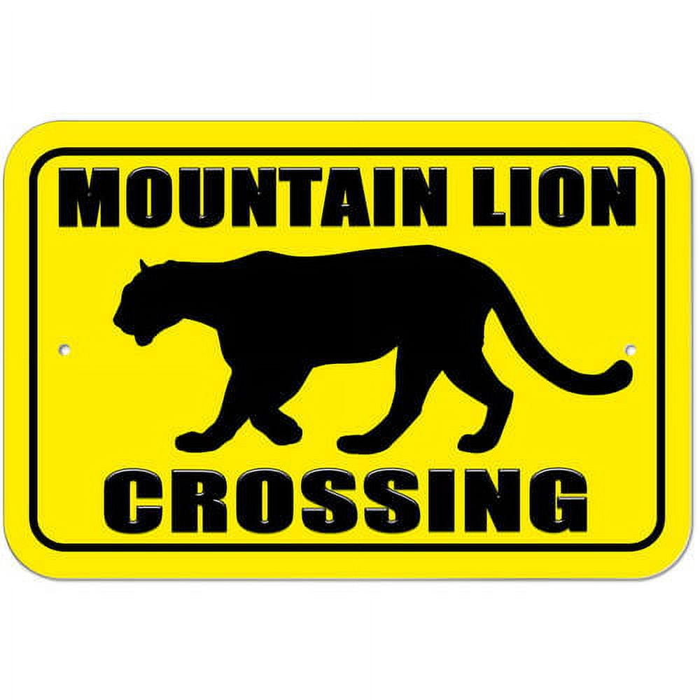 Mountain Lion Crossing Sign - Walmart.com