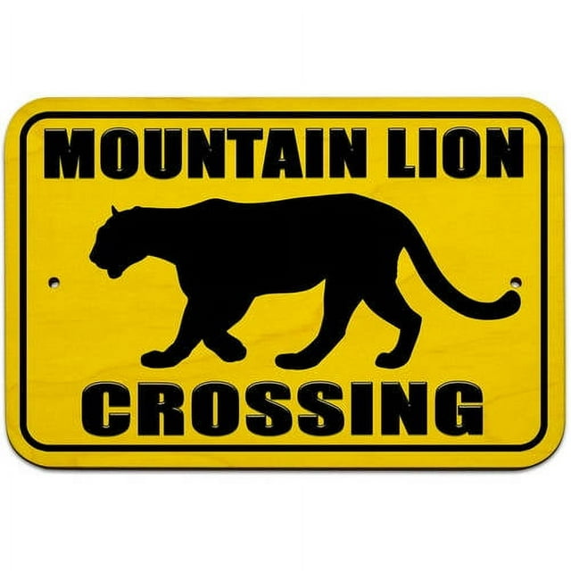 Mountain Lion Crossing Sign - Walmart.com