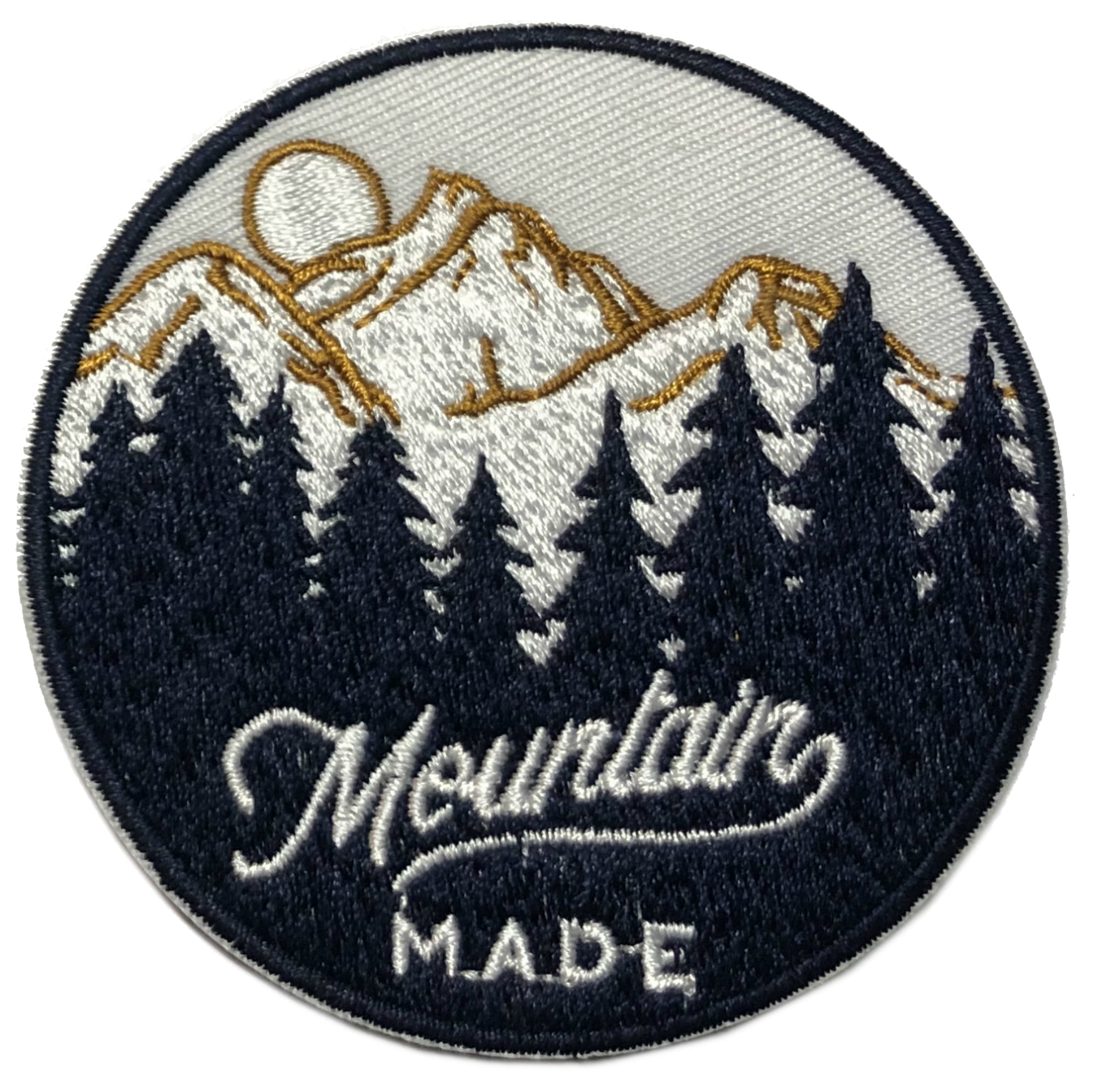 Mountain Made Adventure Embroidered Patch Iron/Sew-On Applique Travel ...