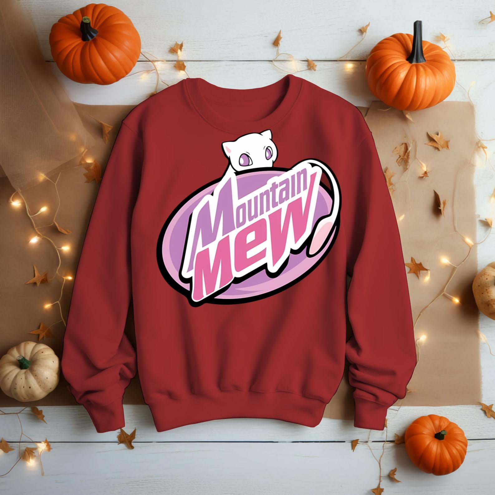 Mountain Mew Shirt Retro Anime Gaming Style Graphic Tee-TH54893 ...