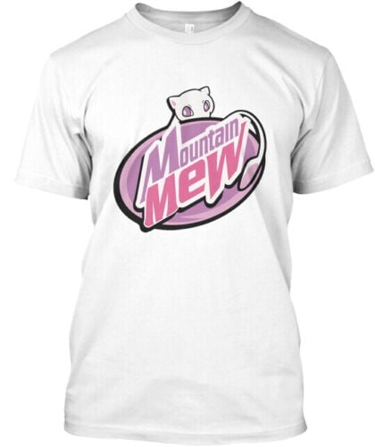 Mountain Mew Shirt Retro Anime Gaming Style Graphic Tee - Walmart.com