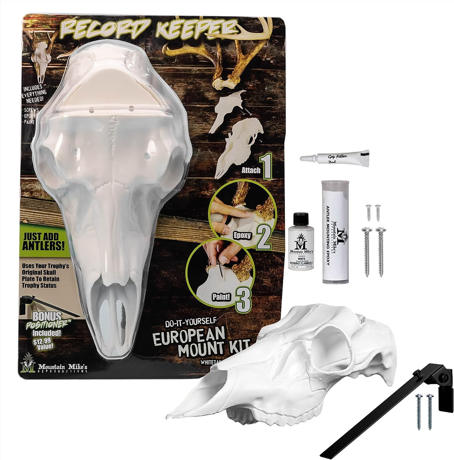 Free Shipping! Mountain Mike's DIY Record Keeper Deer Skull Mounting ...
