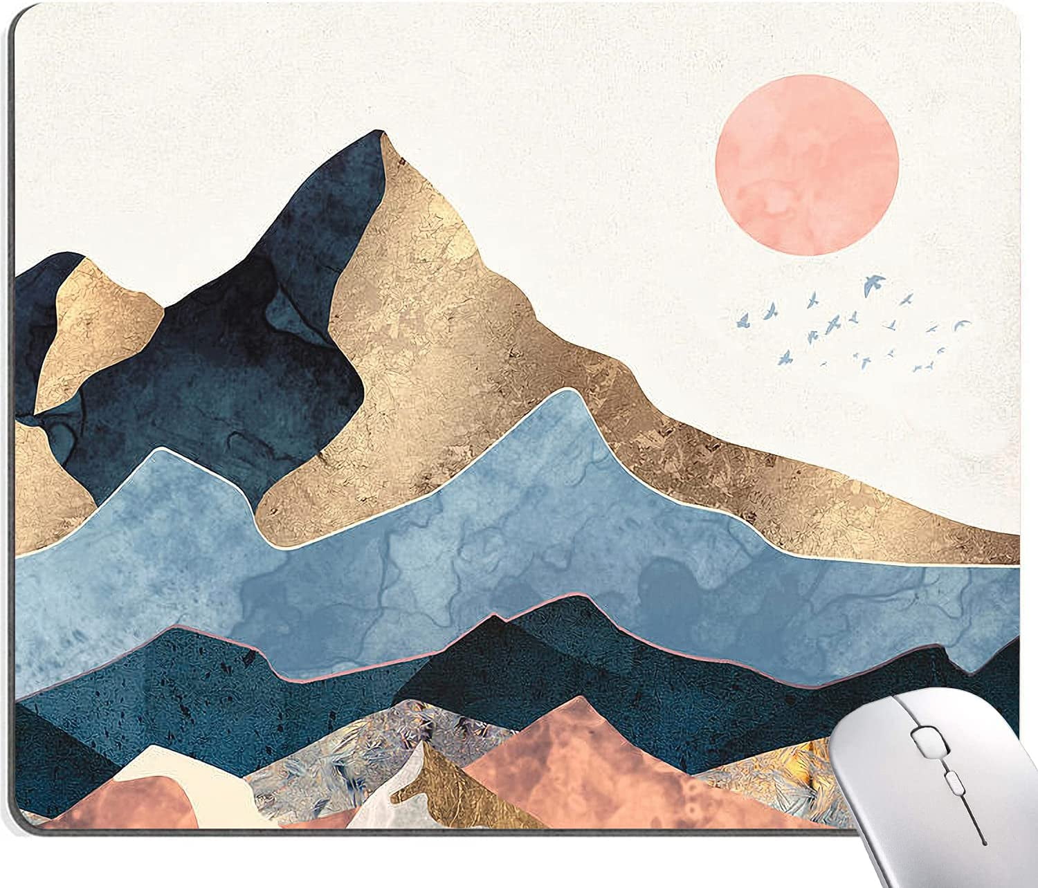 Mountain Mouse Pad, Natural Art Mouse Pad, Mouse Mat Square Waterproof ...