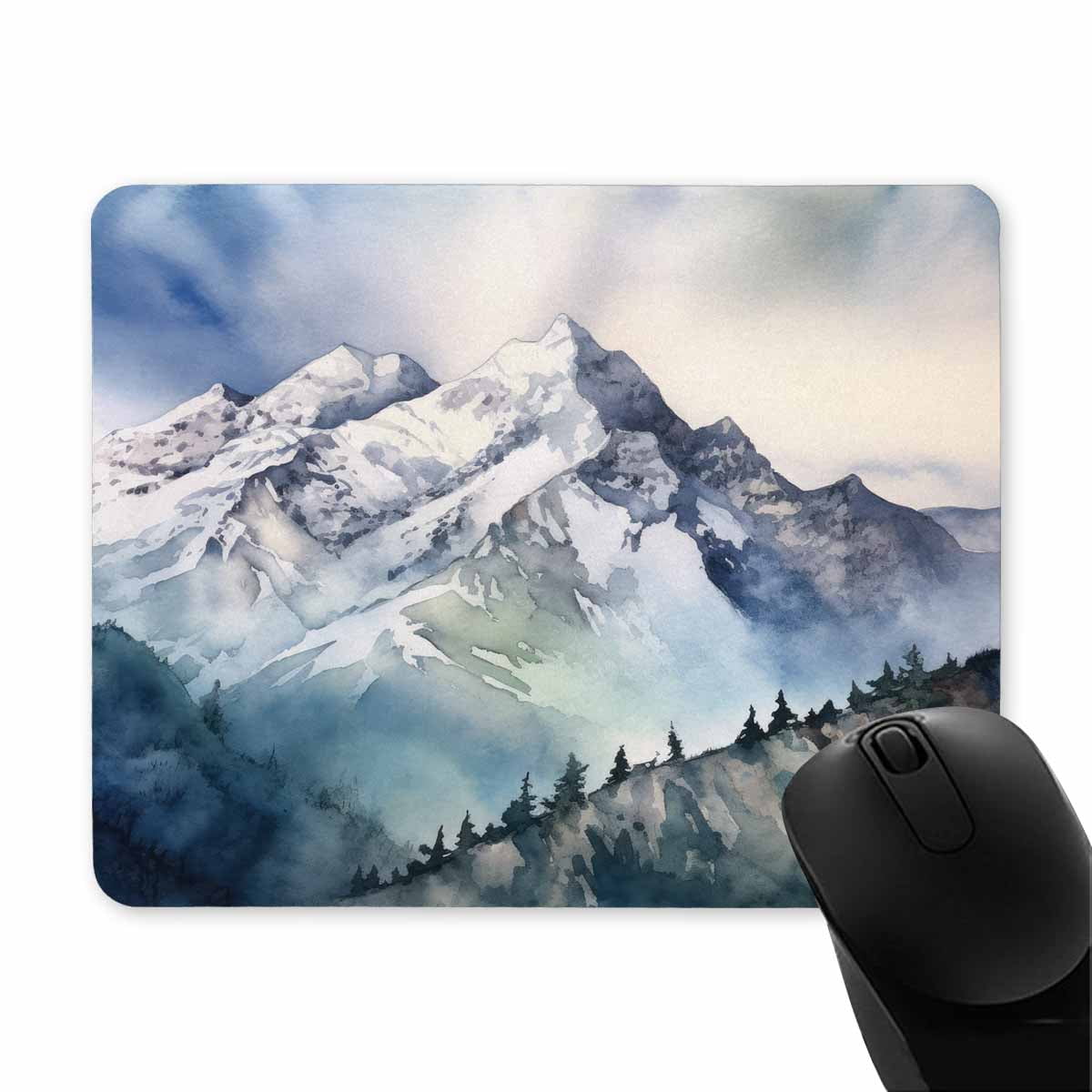 Mountain Mouse Pad for Wireless Mouse with Non Slip Rubber Base, Cute ...