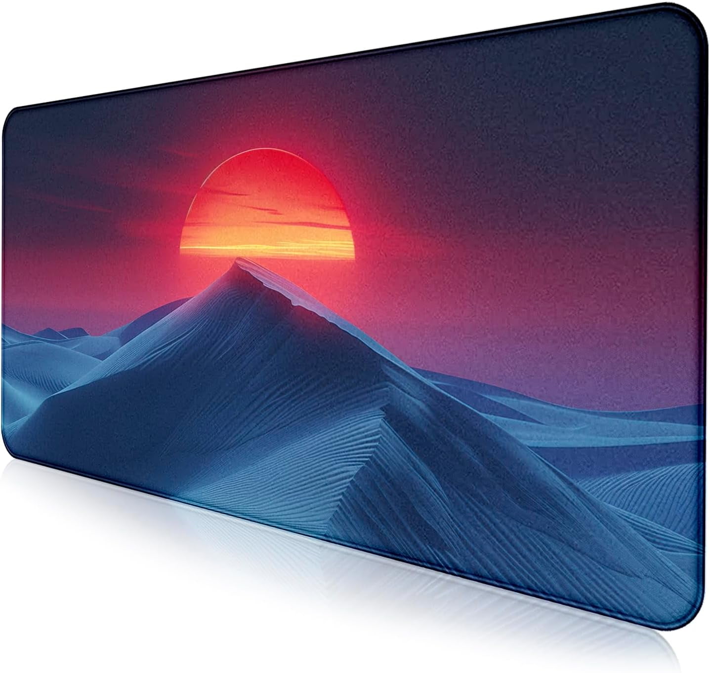 Mountain Peak Beautiful Scenery Game XXL Mouse Pad, Sunset Hill ...