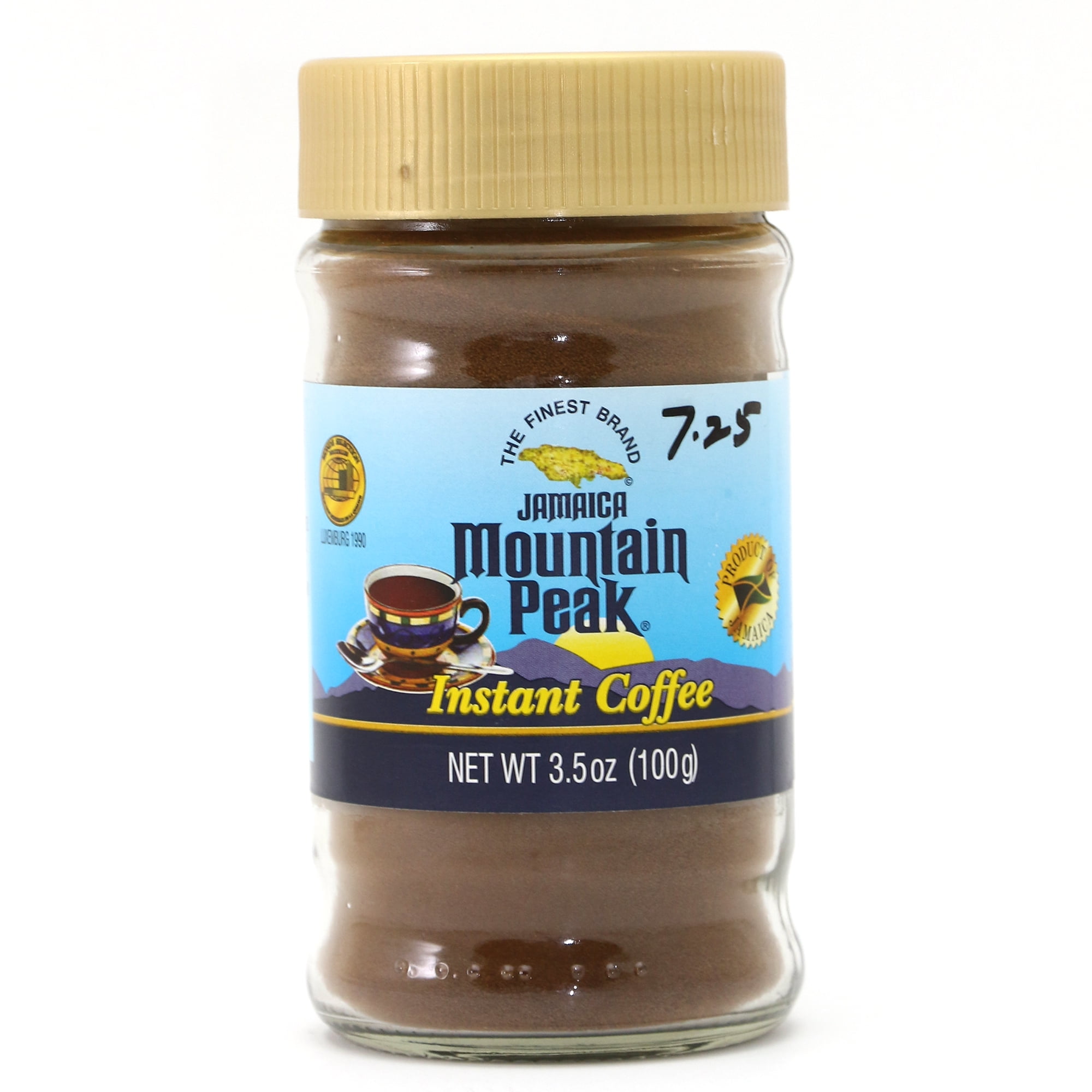 Jamaica Mountain Peak Instant Coffee, Decaffeinated Arabica, Rich Aroma ...