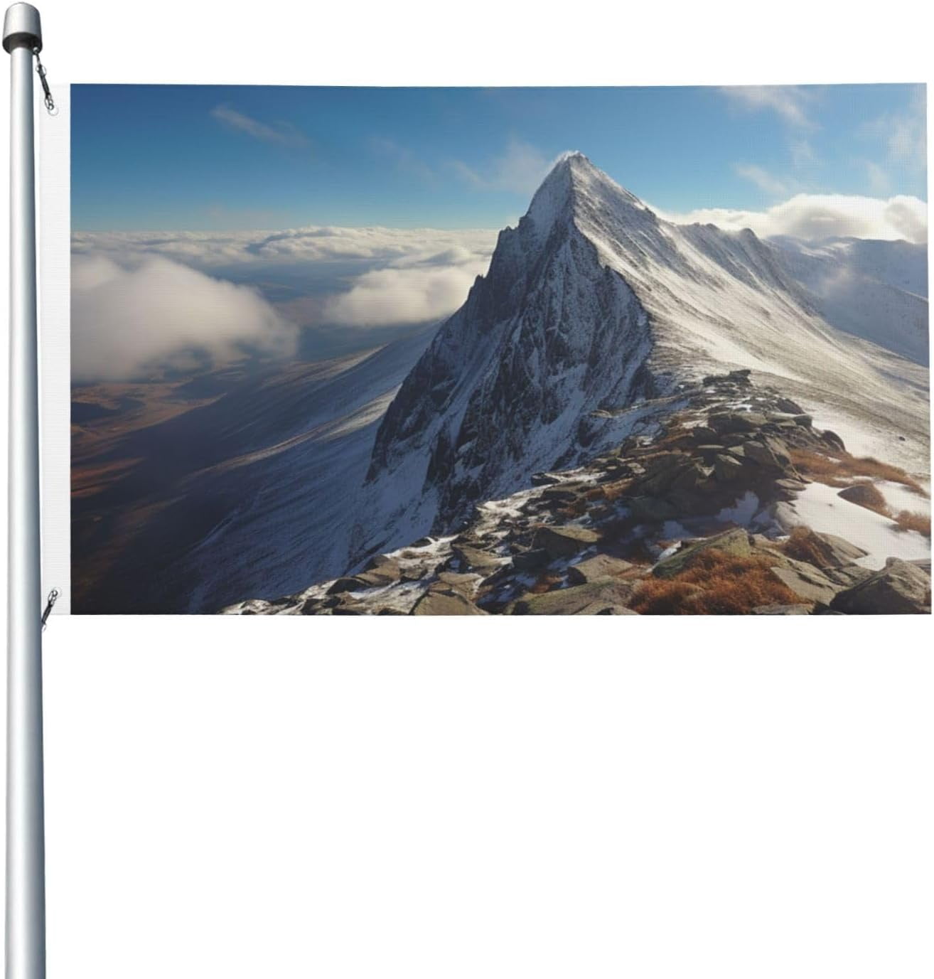 Mountain Peak Top Flag 4.85x8 ft Flags for Outside Funny Banner Garden ...