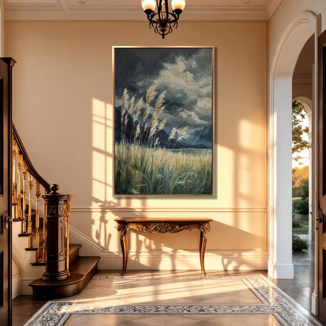 Mountain Poster, Rustic Wilderness Landscape Art UNFRAMED Poster, 12x18 ...