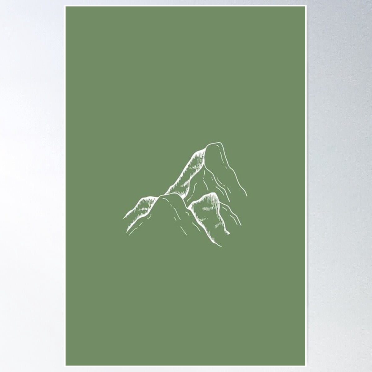 Mountain Poster Wall Art, Modern Wall Decor For Living Room Bedroom ...