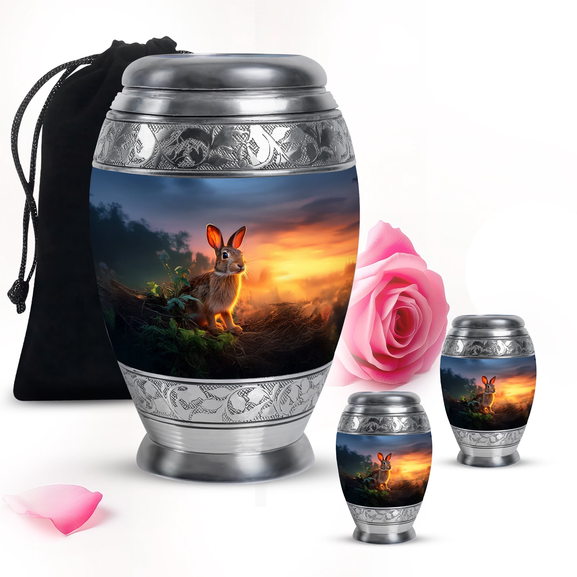 Mountain Rabbit Funeral Small Urns For Human Ashes Adult Mom & Father ...