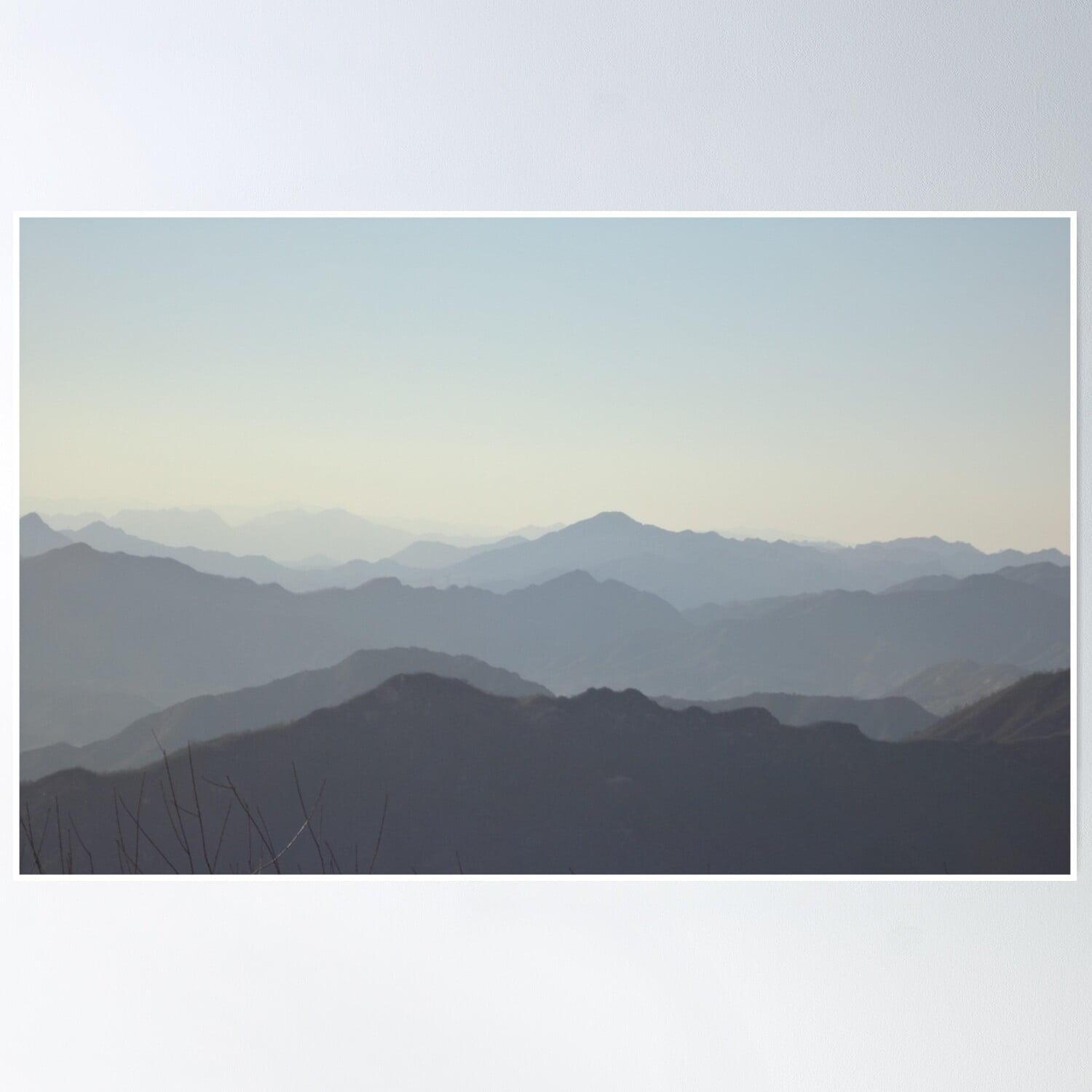 Mountain Ranges Poster Wall Art, Modern Wall Decor, 8x12 UNFRAMED ...