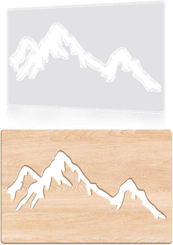 Mountain Router Template Acrylic Router Template for Woodworking Inlay ...