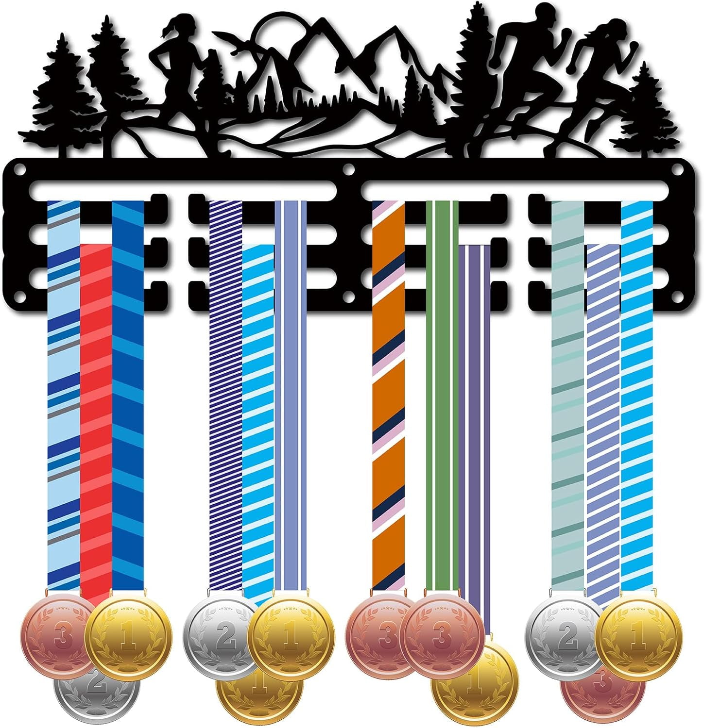 Mountain Running Medal Holder Display Medal Hangers Rack Sports Metal ...