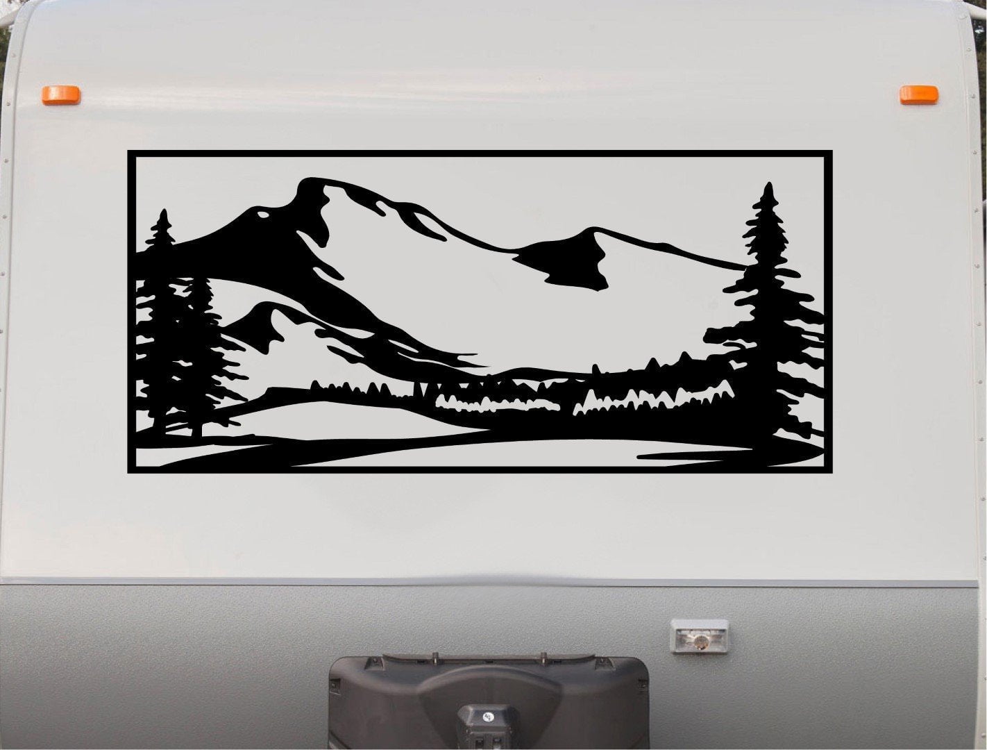 Mountain Scene Decal RV Camper Motor Home Sticker Mountain Scene MNT-5 ...