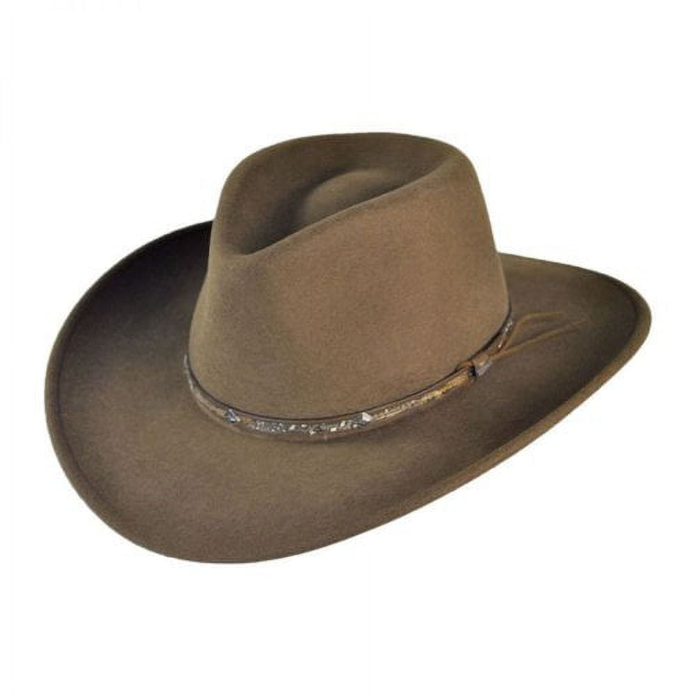 Mountain Sky Crushable Wool Felt Outback Hat - XS - Acorn - Walmart.com
