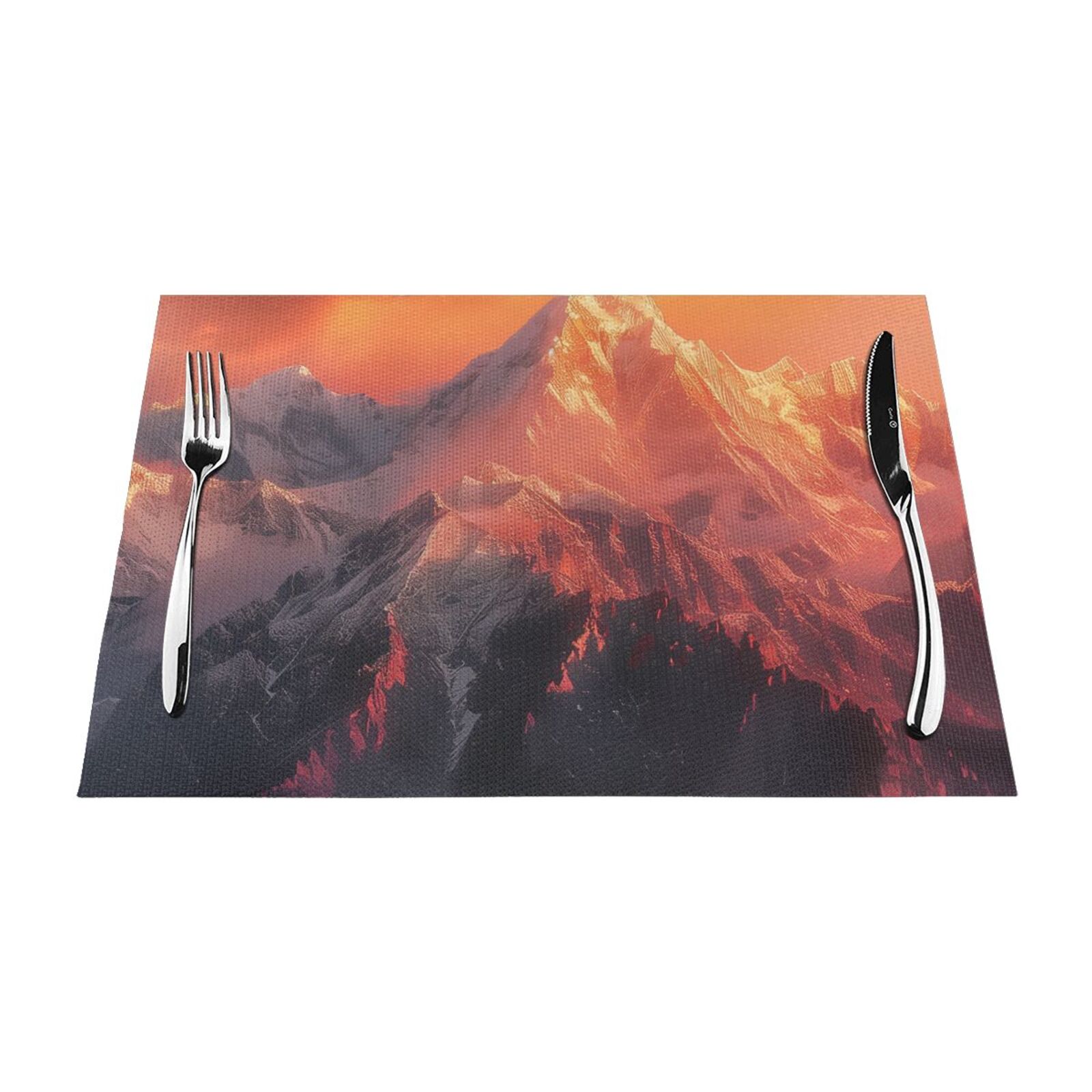 Mountain : Snow-Capped mat, heat-resistant dining table mat, washable ...