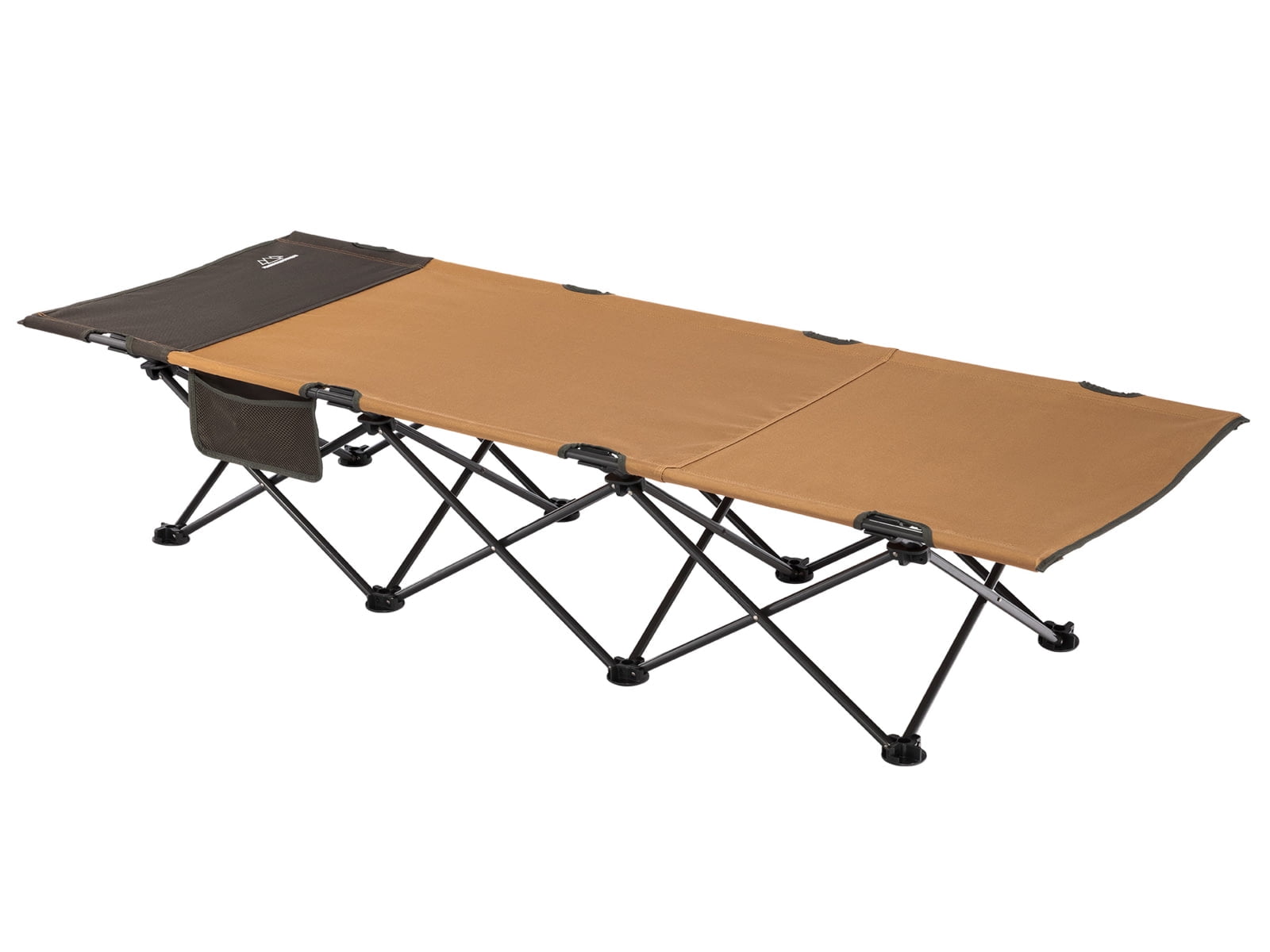 Mountain Summit Gear Horizon Cot, Large, 300 lbs, 600D Polyester, Tan ...