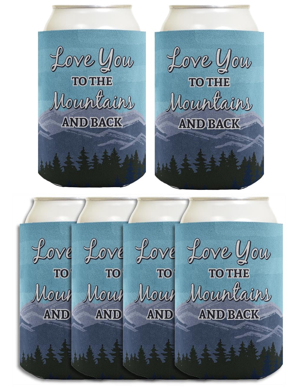 Mountain Themed Gifts Love You to the Mountains and Back 6-Pack Can ...